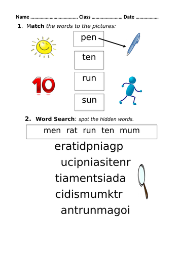satpin md gock ck eur Mrs Pryce's Funny Phonics | Teaching Resources