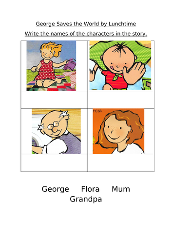 George Saves the World by Lunchtime Literacy pack | Teaching Resources