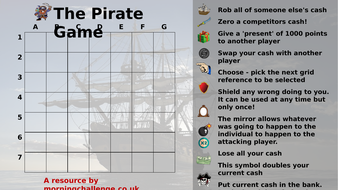 The Pirate Game - Paper free Version! | Teaching Resources