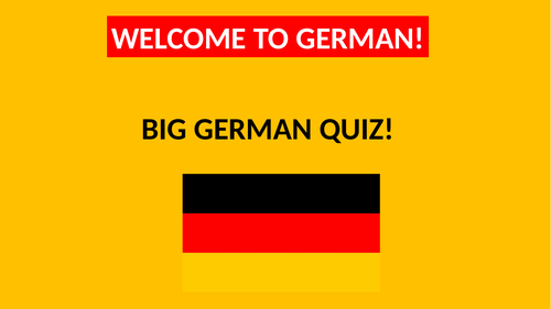 Introduction to German Quiz with answers and facts | Teaching Resources
