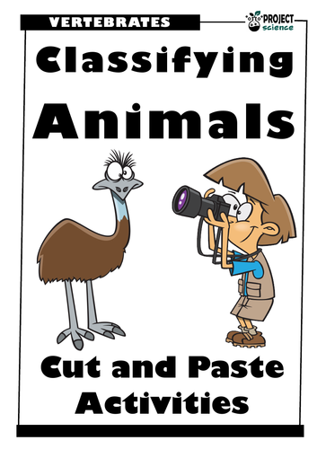 Classifying Animals [Cut and Paste] Vertebrates | Teaching Resources