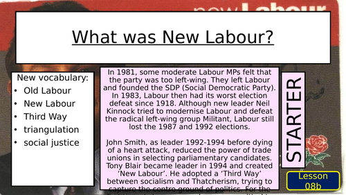 Edexcel A Level UK Politics Lessons 28-31 (The Labour Party) | Teaching ...