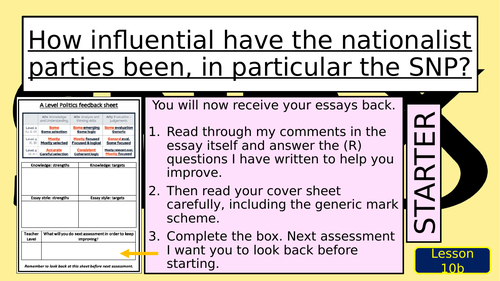 Edexcel A Level UK Politics Lessons 34-36 (Emerging & Minor UK Parties ...