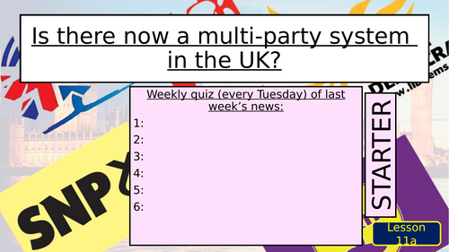 Edexcel A Level UK Politics Lessons 37-40 (UK Political Parties in ...