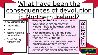Edexcel A Level UK Politics Lessons 74-78 (Devolution) | Teaching Resources