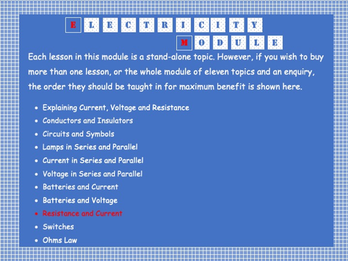 Current Electricity - Resistance and Current Explained Homeschool and ...