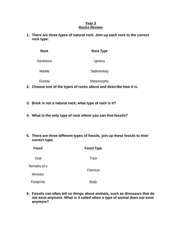 Years 2-6 Science End of Unit Assessments | Teaching Resources