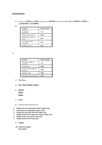 Years 2-6 Science End of Unit Assessments | Teaching Resources