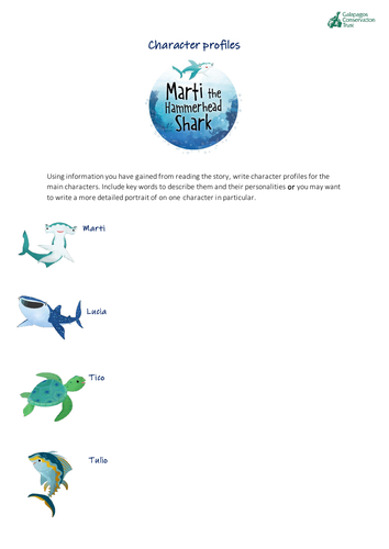 KS2 Guided reading sessions for home and school: Marti the Hammerhead ...