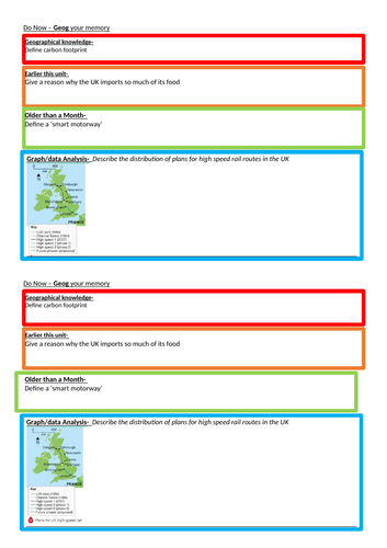 AQA GCSE GEOG resource L3 Provision of food in the UK: Impact on carbon ...