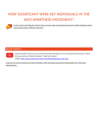How significant were key individuals in anti-apartheid movement ...