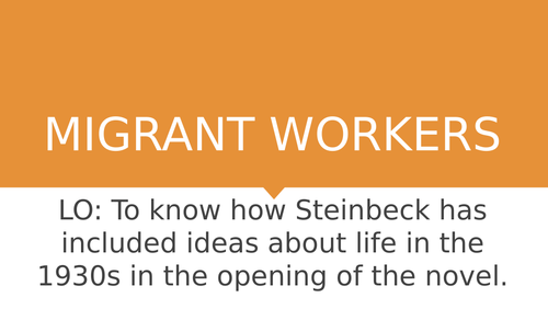Of Mice and Men - Chapter 1 | Teaching Resources