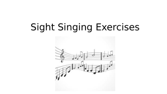 Sight Singing Exercises | Teaching Resources