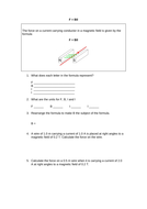 GCSE Physics (9 – 1) The Motor Effect | Teaching Resources