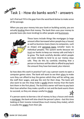 Lesson 5 Money and me - Introduction to banking (Welsh curriculum ...