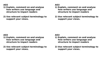 English Language AO2 Skills Lesson Pack - AQA, GCSE Scheme of Work ...