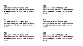 English Language AO3 Skills Lesson Pack - AQA, GCSE Scheme of Work ...