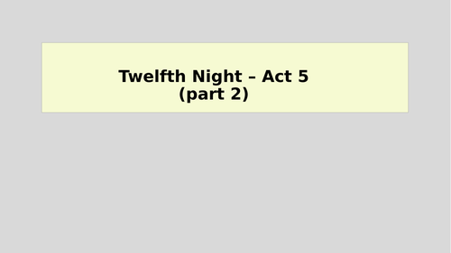 Twelfth Night - 20 lessons for A Level, plus resources | Teaching Resources