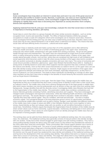 Culture and identity model answers | Teaching Resources