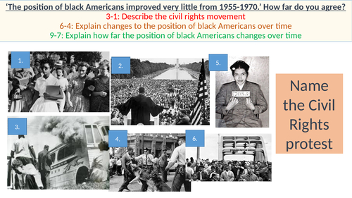 American Civil Rights (KS3) full SOW and resources | Teaching Resources