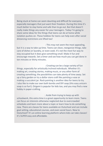 AQA Step Up to English: Component 1 HOBBIES Unit with NEW Digital ...