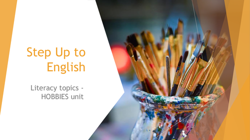 AQA Step Up to English: Component 1 HOBBIES Unit with NEW Digital ...