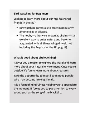 AQA Step Up to English: Component 1 HOBBIES Unit with NEW Digital ...