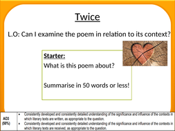 Christina Rossetti 'Twice' OCR A Level Literature | Teaching Resources
