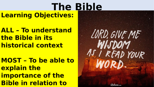 The Bible and Interpretation | Teaching Resources