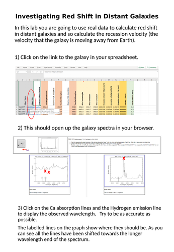 Doppler Shift/Hubble's Law Lab | Teaching Resources
