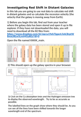 Doppler Shift/Hubble's Law Lab | Teaching Resources