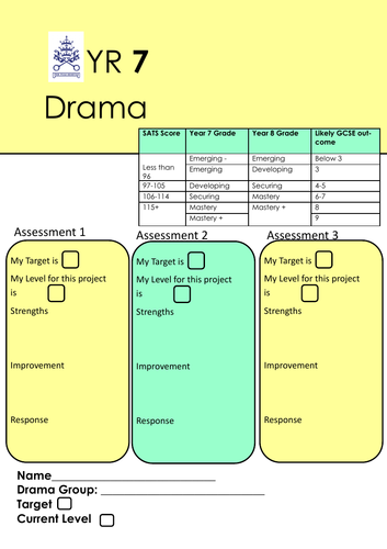 KS3 Drama Booklet- For the whole year | Teaching Resources