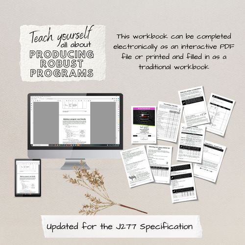 Producing Robust Programs OCR GCSE Computer Science Workbook (J277 ...