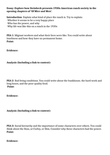 Of Mice and Men - Chapter 2 | Teaching Resources