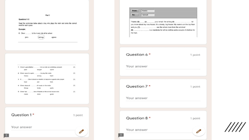 Cambridge Primary Checkpoint ESL P1 April 2018 Google Form Quiz ...