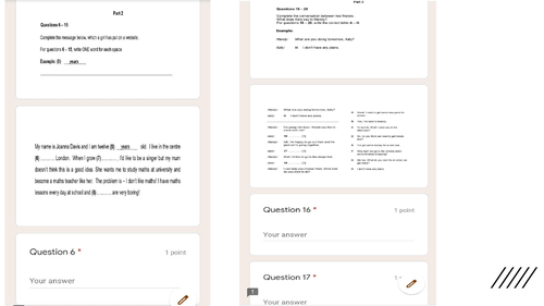 Cambridge Primary Checkpoint ESL P1 April 2017 Google Form Quiz ...