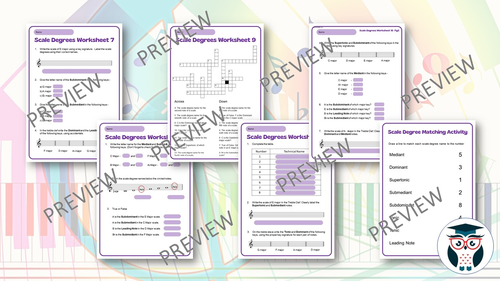 Music Scale Degree Names | Teaching Resources