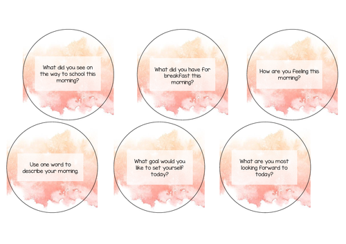 Morning and End of Day Questions | Teaching Resources