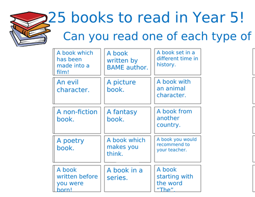 25 Books to Read in Year 5! | Teaching Resources