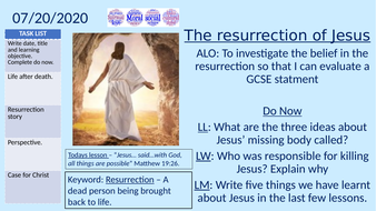 The resurrection of Jesus | Teaching Resources