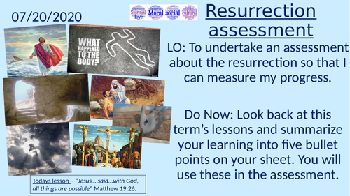 Life of Jesus assessment. | Teaching Resources