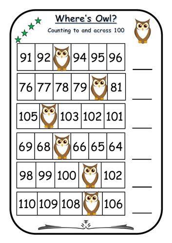 Yr1/SEN Count to/across 100 differentiated | Teaching Resources
