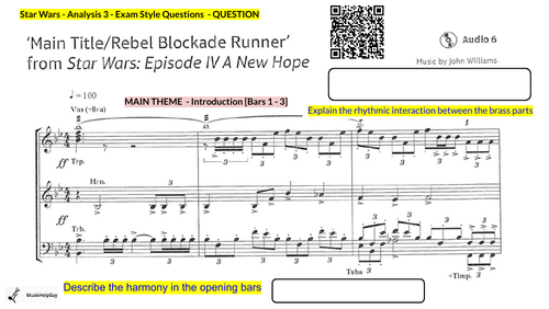 Star Wars - Score Analysis 3 - Exam Style Questions with Answers (Video ...