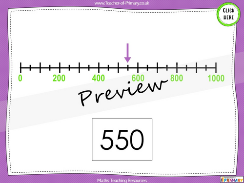 Number Line to 1000 - Year 3 | Teaching Resources