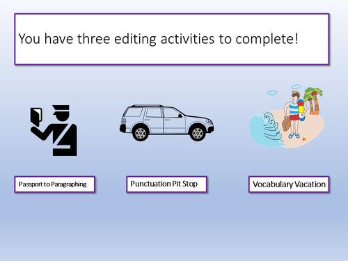 Travel Blog Editing and Redrafting | Teaching Resources