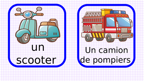Transport in French. Audio vocabulary. | Teaching Resources