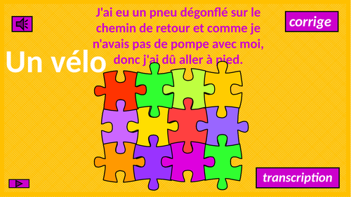 Transport in French. Listening game. | Teaching Resources