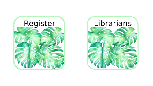Classroom Jobs - Tropical/ Green Leaf/ Eucalyptus | Teaching Resources