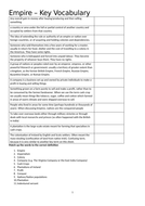 Why did the British want an Empire? | Teaching Resources