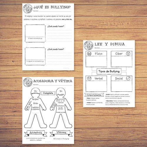 Acoso Escolar y Anti Bullying Actividad y Manualidad SEL in Spanish ...